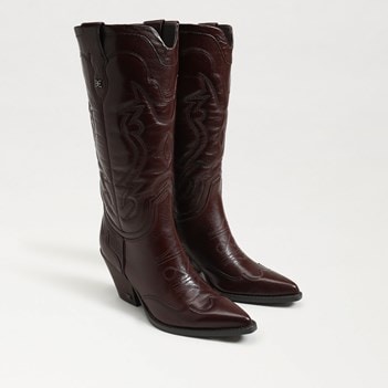 Sam Edelman James Wide Calf Western Boot | Women's Boots and Booties
